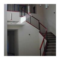 China Outside stair railing vertical cable deck railing 72 inch woven wire fence for sale