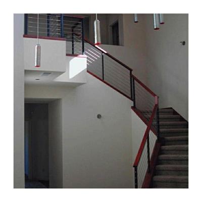 China Outside stair railing vertical cable deck railing 72 inch woven wire fence for sale