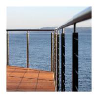 China Deck and fence company cable rail fittings woven wire fence installation for sale