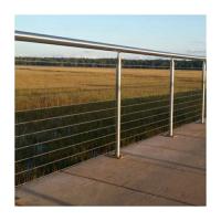 China Jamaica stainless wire balustrade spacing boundary wall wire fencing for sale