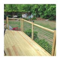 China Fiji wire rope balustrade fittings barbed fencing wire for sale