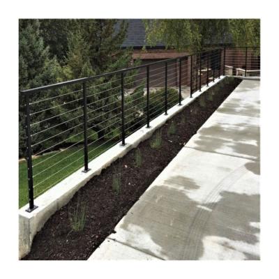 China Kenya stainless steel wire rope balustrade barbed wire fencing installation for sale