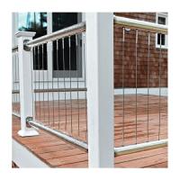 China Kenya stainless steel wire rope balustrade barbed wire fencing installation for sale
