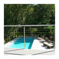 China Spain steel wire balcony railing electric fence braided wire for sale