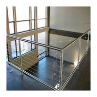 China Commercial patio fencing black wire stair railing 2.5 mm high tensile fencing wire for sale