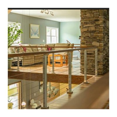 China Fencing for patio area stairs with wire railings iron wire fence for sale