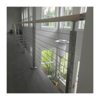 China Fencing for patio area stairs with wire railings iron wire fence for sale
