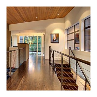 China Vinyl patio fence black wire deck railing hard wire fence for sale