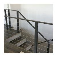 China Patio door safety railing black hog wire deck railing glamos wire folding fence for sale
