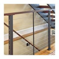 China Garden patio fence deck railing with hog wire taut wire fence for sale