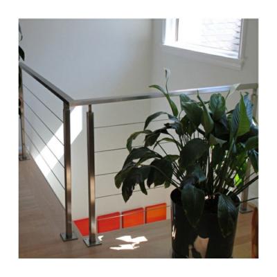 China Glass patio fence wire deck railing ideas rail fence with wire for sale