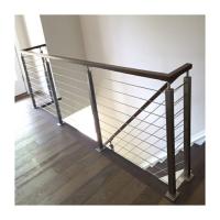 China Patio stair railing stainless steel wire railing parts turkey wire fence for sale
