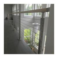 China Patio stair railing stainless steel wire railing parts turkey wire fence for sale