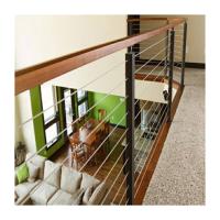 China Outdoor patio gates vertical wire railing fence with hog wire for sale