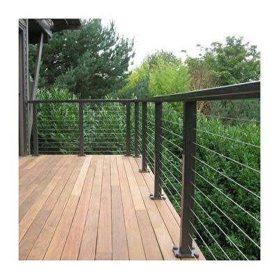 China Handrail balcony tension wire stair railing paddock fence with wire for sale