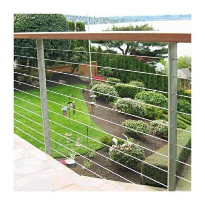 China Privacy netting for balcony wire stair railing kit post fence with wire for sale