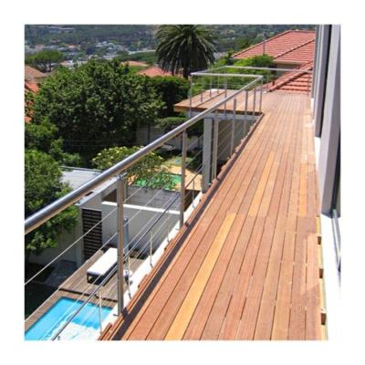 China Stair balcony railing wire railing system spike wire fence for sale