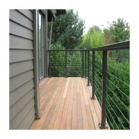 China Glass handrails for balcony wire porch railing 4 ft green wire fencing for sale