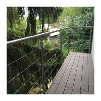China Contemporary balcony railings wire deck railing black welded wire fencing for sale
