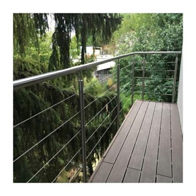 China Contemporary balcony railings wire deck railing black welded wire fencing for sale