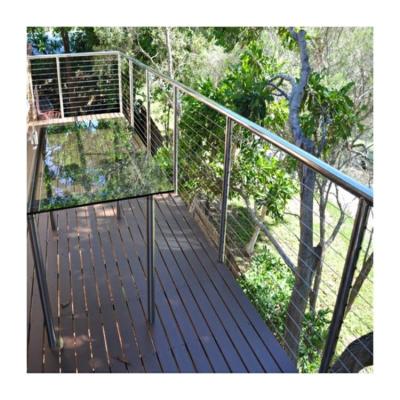China Black balcony railing outdoor wire railings 6 ft wire fencing for sale