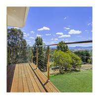 China Balcony privacy wall stainless steel wire deck railing 60 inch welded wire fence for sale