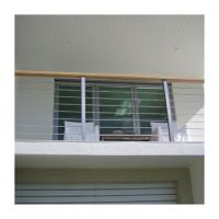 China Balcony privacy panel diy cable railing hardware t post and wire fence for sale