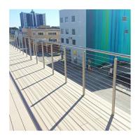 China Balcony privacy panel diy cable railing hardware t post and wire fence for sale