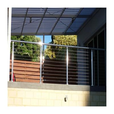 China Glass balcony fence feeney cable deck railing coated electric fence wire for sale
