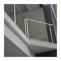 China Glass balcony fence feeney cable deck railing coated electric fence wire for sale