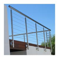 China Outdoor balcony railing cheap cable railing fittings barbed wire fence installers near me for sale