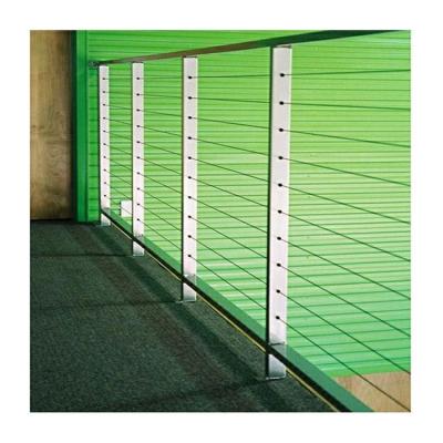China Steel railing for balcony pipe and cable fence supplies 12.5 gauge welded wire fence for sale