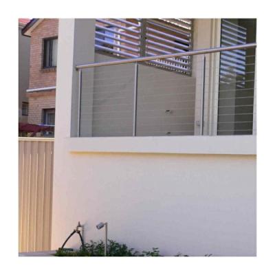 China Aluminum balcony railings stainlesscablerailing 17 gauge electric fence wire for sale