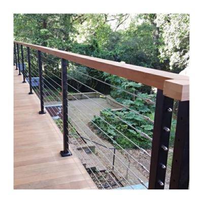China Frameless glass balcony stainless steel cable tensioner high tension wire fence for sale