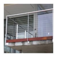China Frameless glass balcony stainless steel cable tensioner high tension wire fence for sale