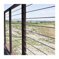 China Frameless glass balcony stainless steel cable tensioner high tension wire fence for sale