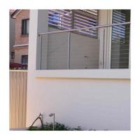 China Frameless glass balcony stainless steel cable tensioner high tension wire fence for sale