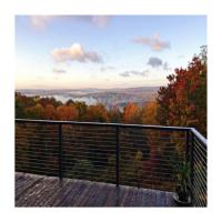 China Steel balcony fence with cables gallagher electric fence wire for sale