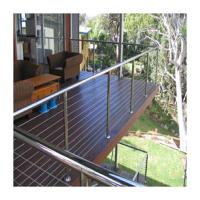 China Balcony glass balustrade fence cable for sale invisible fence wire break locator for sale