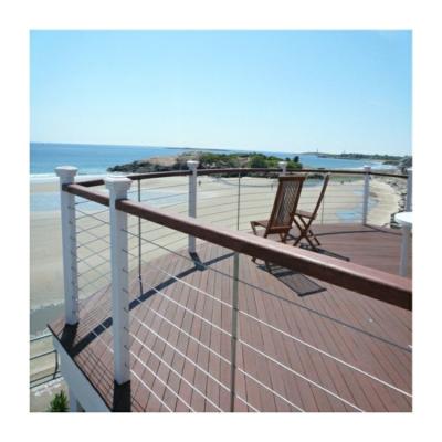 China Wrought iron balcony stainless steel cables and fittings rural king welded wire fence for sale