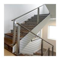 China Staircase best diy cable railing decorative wire garden fence for sale