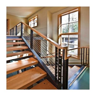China Staircase black oxide cable railing 60 welded wire fence for sale