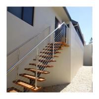 China Staircase vertical cable balustrade 6 foot hog wire fence for sale