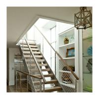 China Staircase industrial cable railing 4 x 4 wire fencing for sale