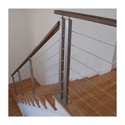 China Staircase diy cable wire deck railing barbed wire fence tractor supply for sale