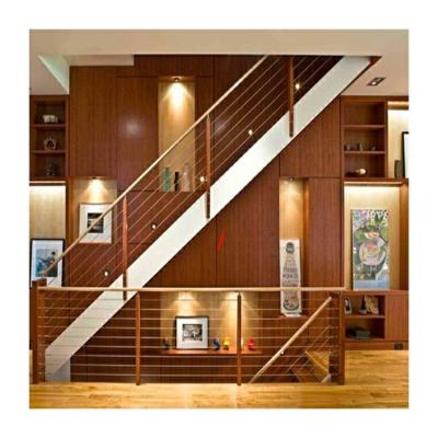 China Staircase affordable cable railing black coated wire fence for sale