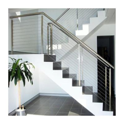 China Staircase cable wire railing systems barbed wire fencing cost for sale