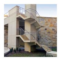 China Staircase cable wire railing systems barbed wire fencing cost for sale