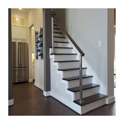 China Aluminum deck stair railing cable pool fence post wire fence for sale