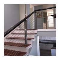 China Aluminum deck stair railing cable bullet railing fence wire twister for sale